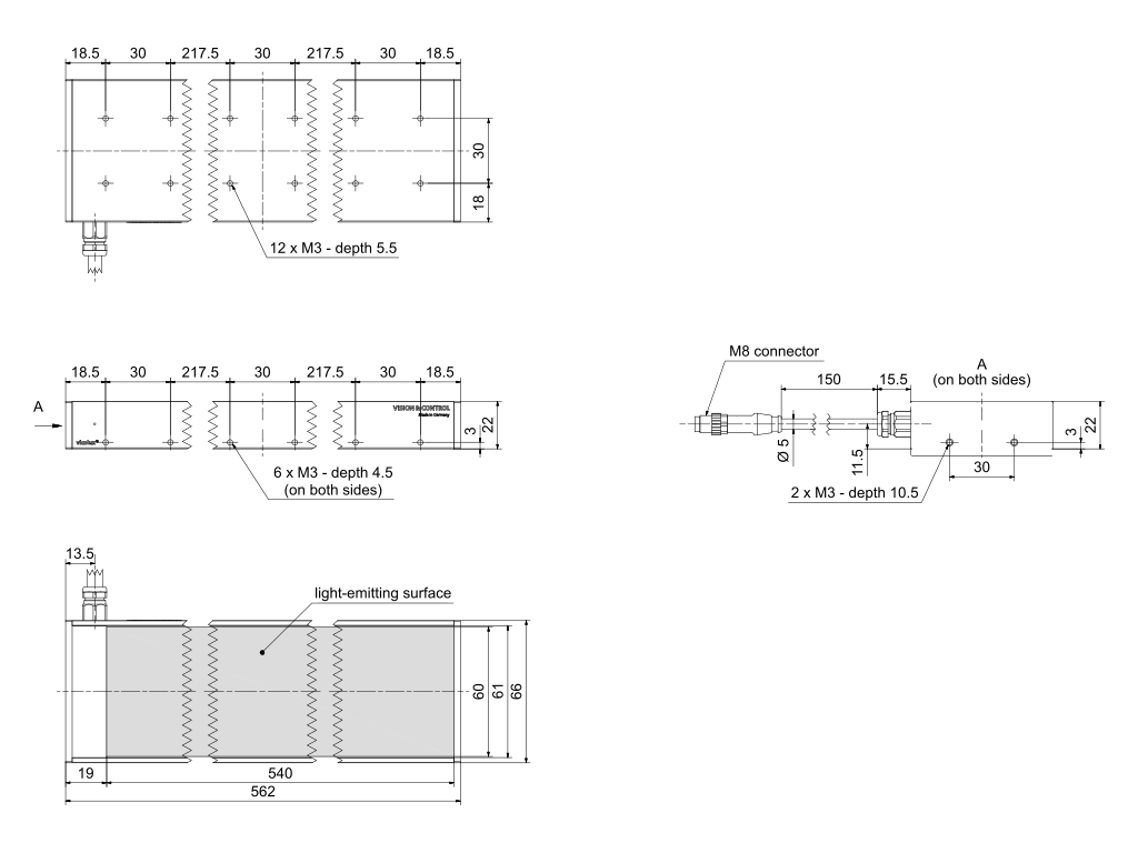 vicolux® Bar Light - LDLF60x540-B470/UDC